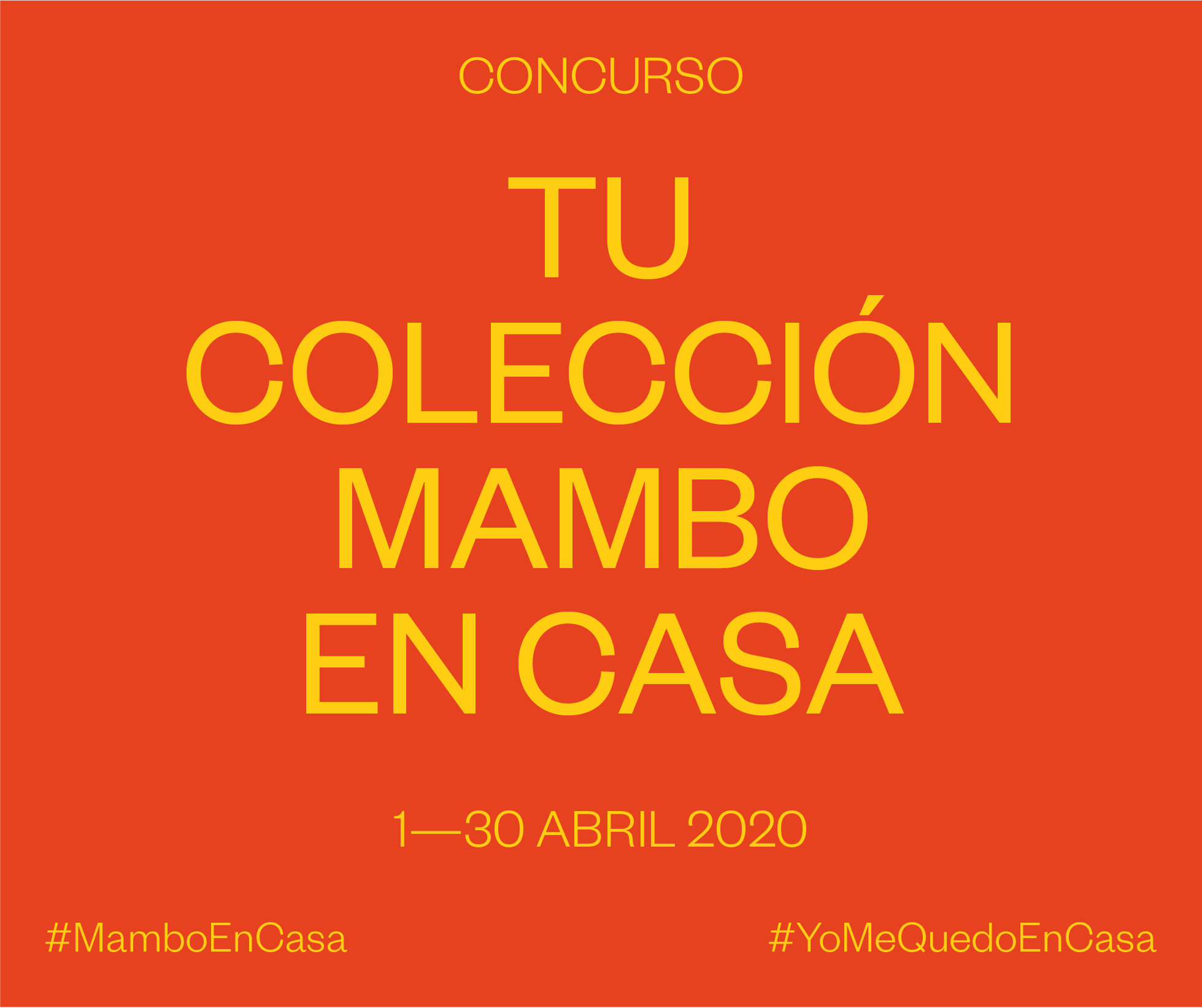 Concurso Tu Colección MAMBO en Casa - MAMBO